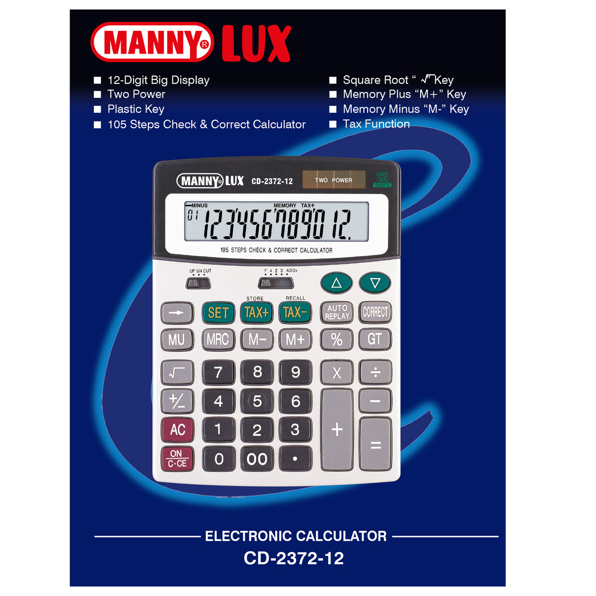 Calculadora CD-2372-12 – Manny Distribuciones